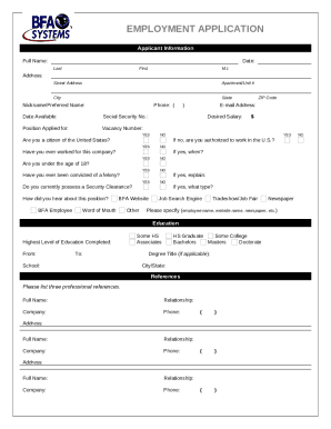 BFA Systems, Inc. Doc Template | pdfFiller