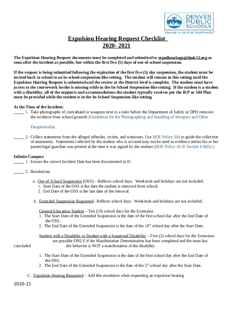 Expulsions are low in Denver, and that's how it should be ...