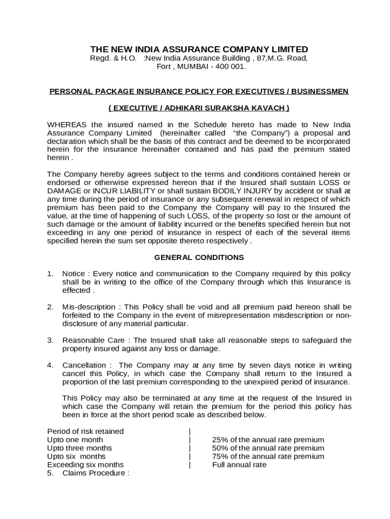 The New India Assurance Co Ltd (Head Office) in Fort ... Doc Template ...