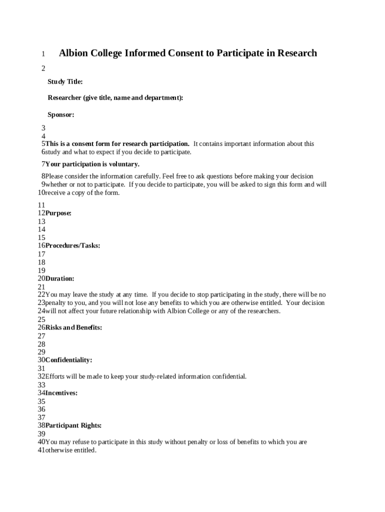 Ined-Consent-Template-Standard-Research-Studies- ... Doc Template | pdfFiller