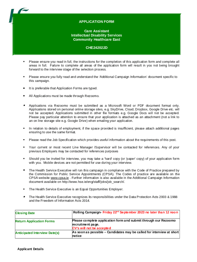 Community Healthcare East Doc Template | pdfFiller