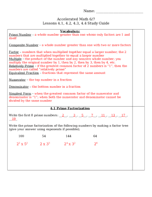 Prime NumbersDefinition, Chart, Examples, Practice ... Doc Template ...