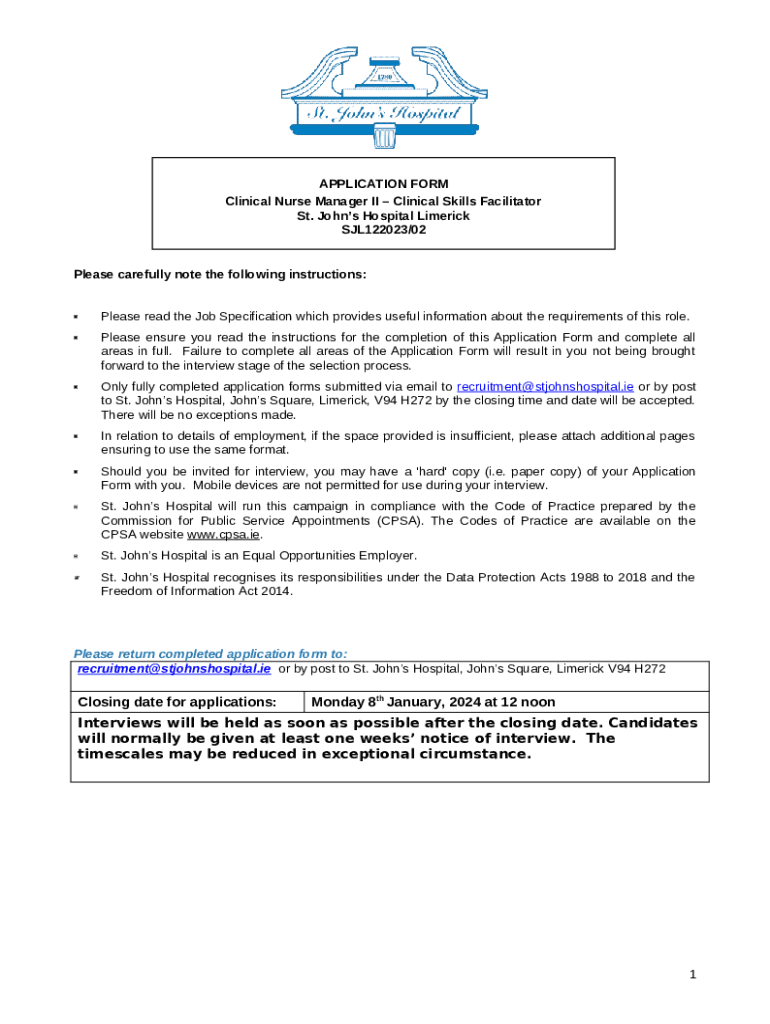 Candidates will normally be given at least one weeks' notice of ...