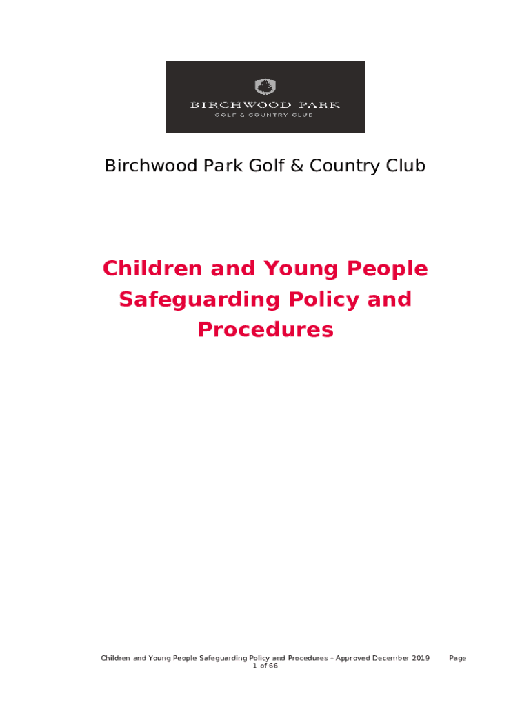 Children-and-Young-People-Safeguarding-Policy-and- ... Doc Template | pdfFiller