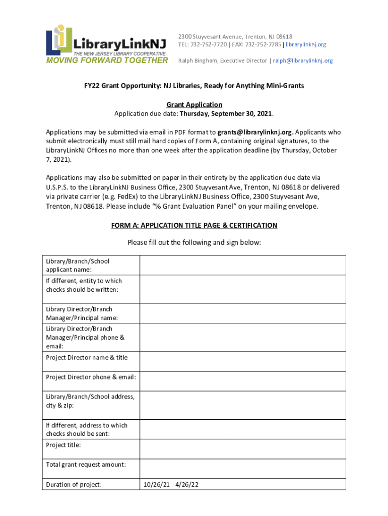 Fillable Online Ready for Anything Grant Application & Narrative Fax Email Print - pdfFiller
