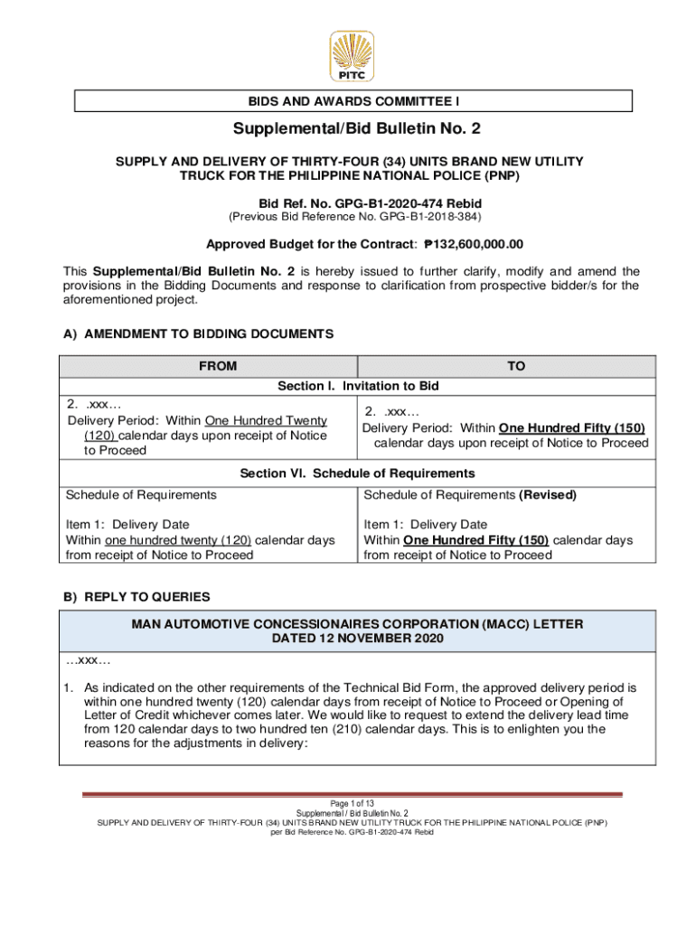 Fillable Online pitc gov ISO/Anti-Terrorism Equipment - Philippine ...