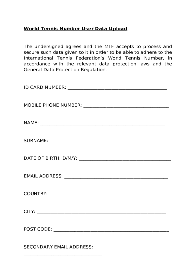 ITF World Tennis Number introduced as part of acceptance ... Doc ...