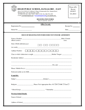 Fillable Online DPS Bangalore East: Best CBSE School in Sarjapur Road ...