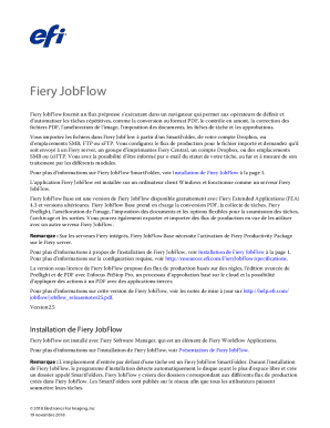 Remplissable En Ligne Fiery JobFlow Convert Module file formats supported Fax Email Imprimer ...