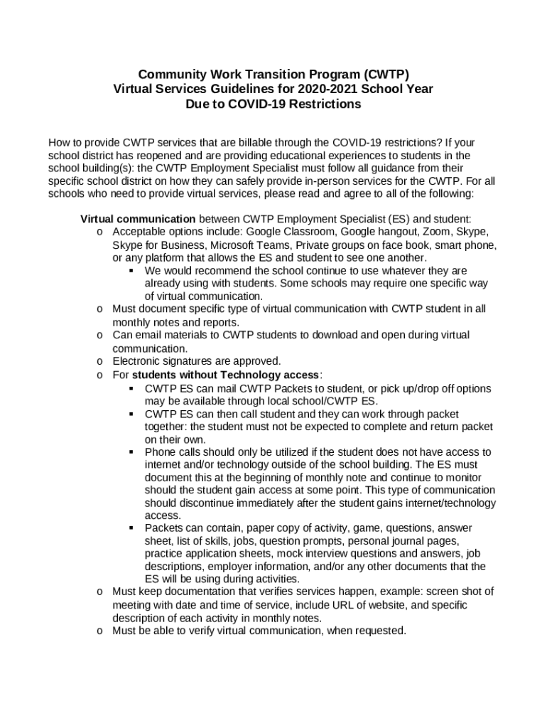 Community Work Transition Program (CWTP) Fee Schedule - hdi uky Doc ...