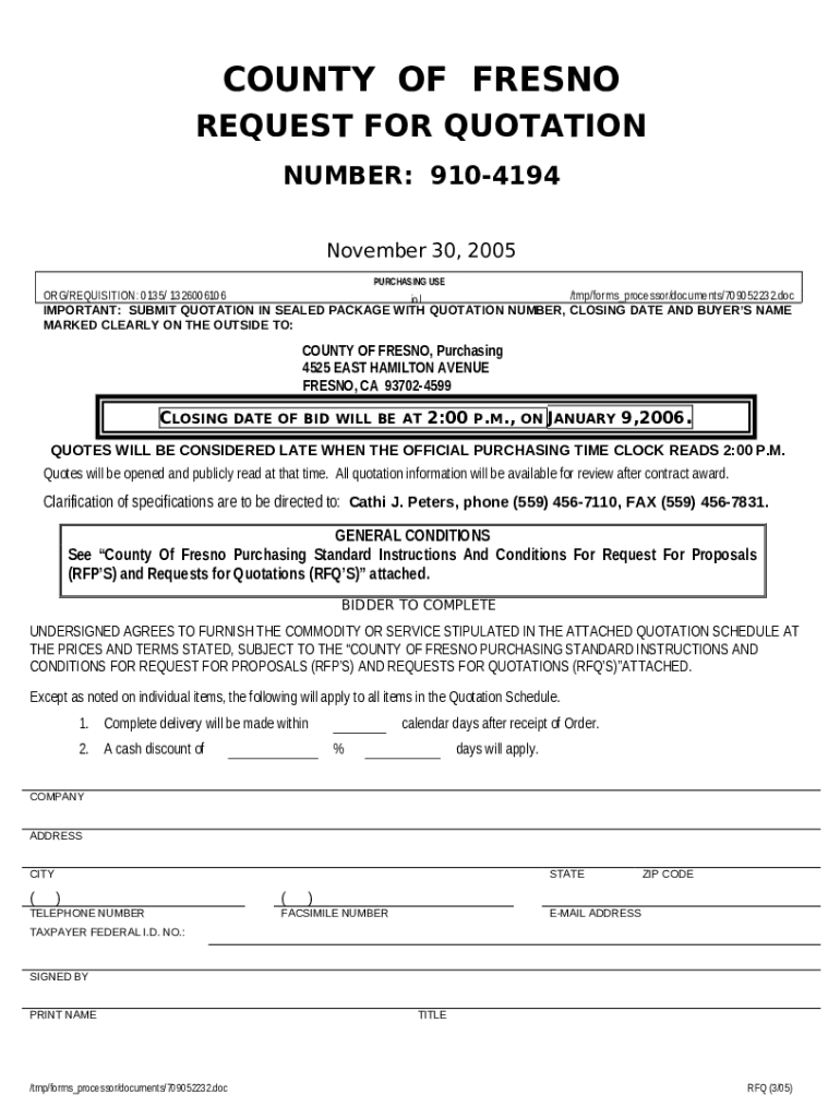NUMBER:910-4194 - www2 co fresno ca Doc Template | pdfFiller