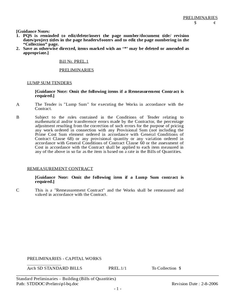 PQS is reminded to edit/delete/insert the page number/document title ...