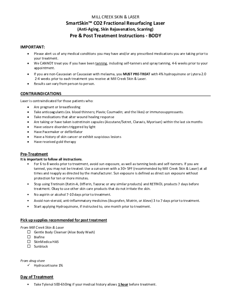 Fillable Online SmartSkin Laser Skin Resurfacing l Skin Rejuvenation l ...