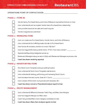 Fillable Online Vendor onboarding: Process guide, checklist and tips ...
