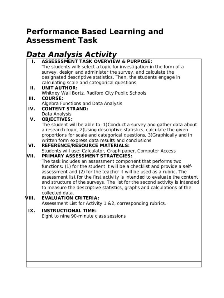 Perance-Based Task Assessment Of Higher-Order ... - ERIC Doc Template ...