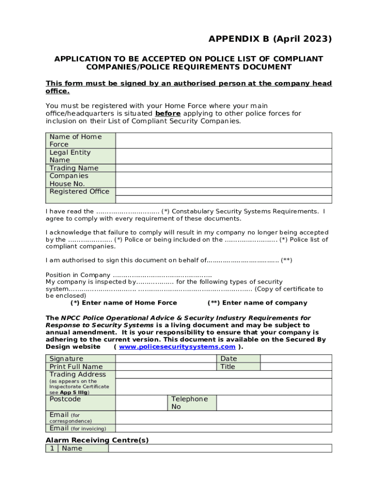 NPCC Security Systems Policy Doc Template | pdfFiller