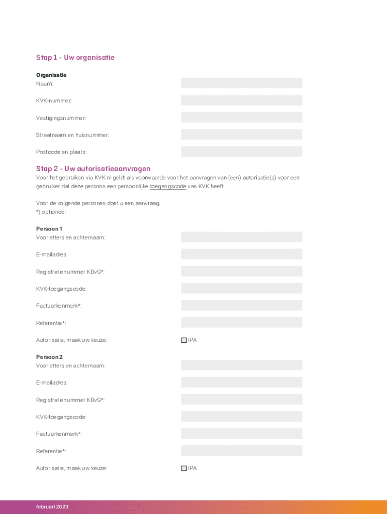 Invulbaar Online KVK forms for registration and reporting changes ...