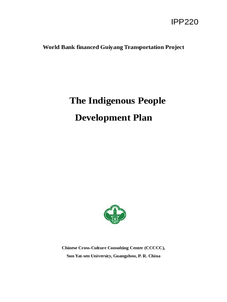 indigenous peoples plan (Vol. 2) : Social assessment and ... Doc ...