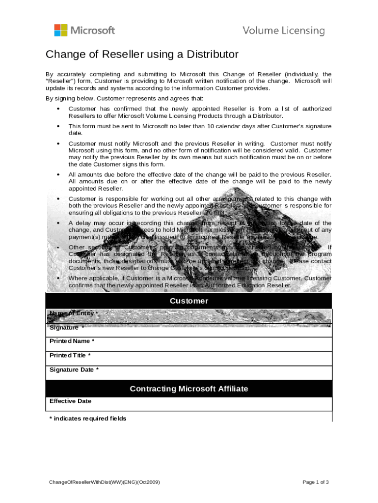 Microsoft Cloud Reseller Agreement for US Government ... Doc Template ...