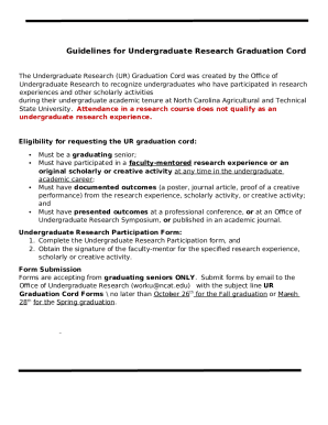 Undergraduate Research Certificate Doc Template | pdfFiller