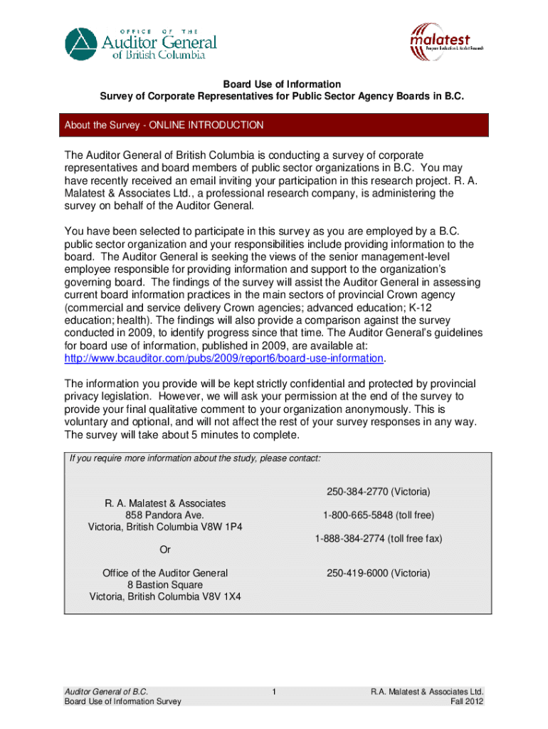 Fillable Online Auditor General for Local Government Act and Office ...