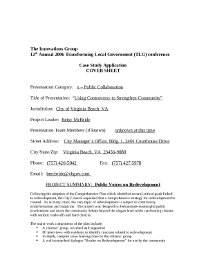 2018 Municipal of Government Survey Doc Template | pdfFiller