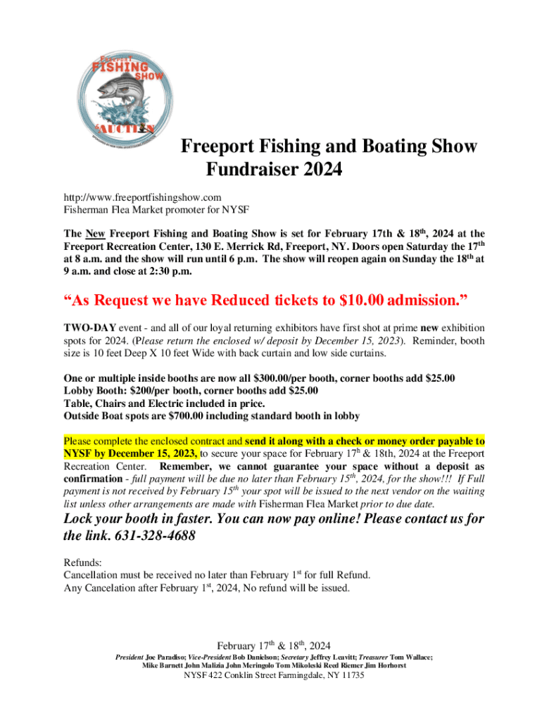 Fillable Online vendors info - THE NEW - Freeport-Fishing-and-Boating ...
