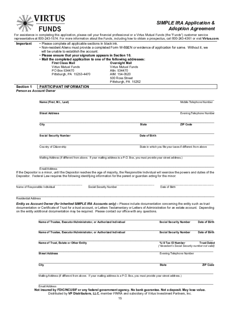 Fillable Online SIMPLE IRA Employee Kit Fax Email Print - pdfFiller