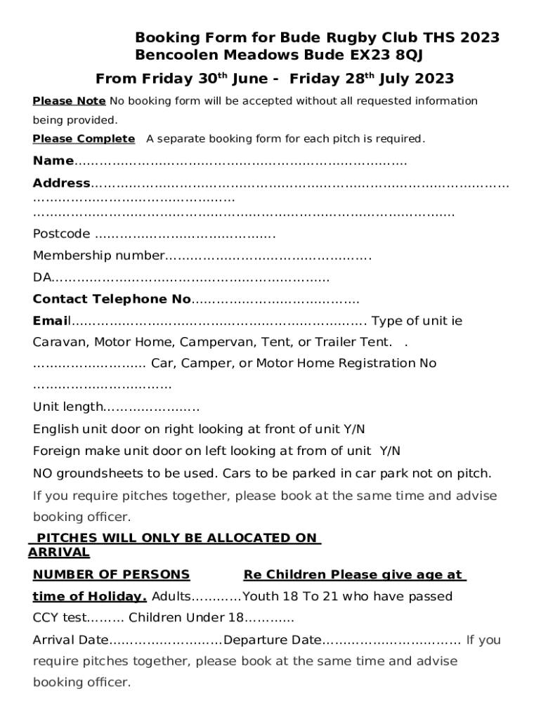 Bude Rugby Club - Game Day for the 2s today! Note it's a... Doc ...