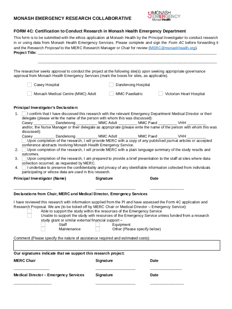 Human Research Ethics Application Doc Template | pdfFiller