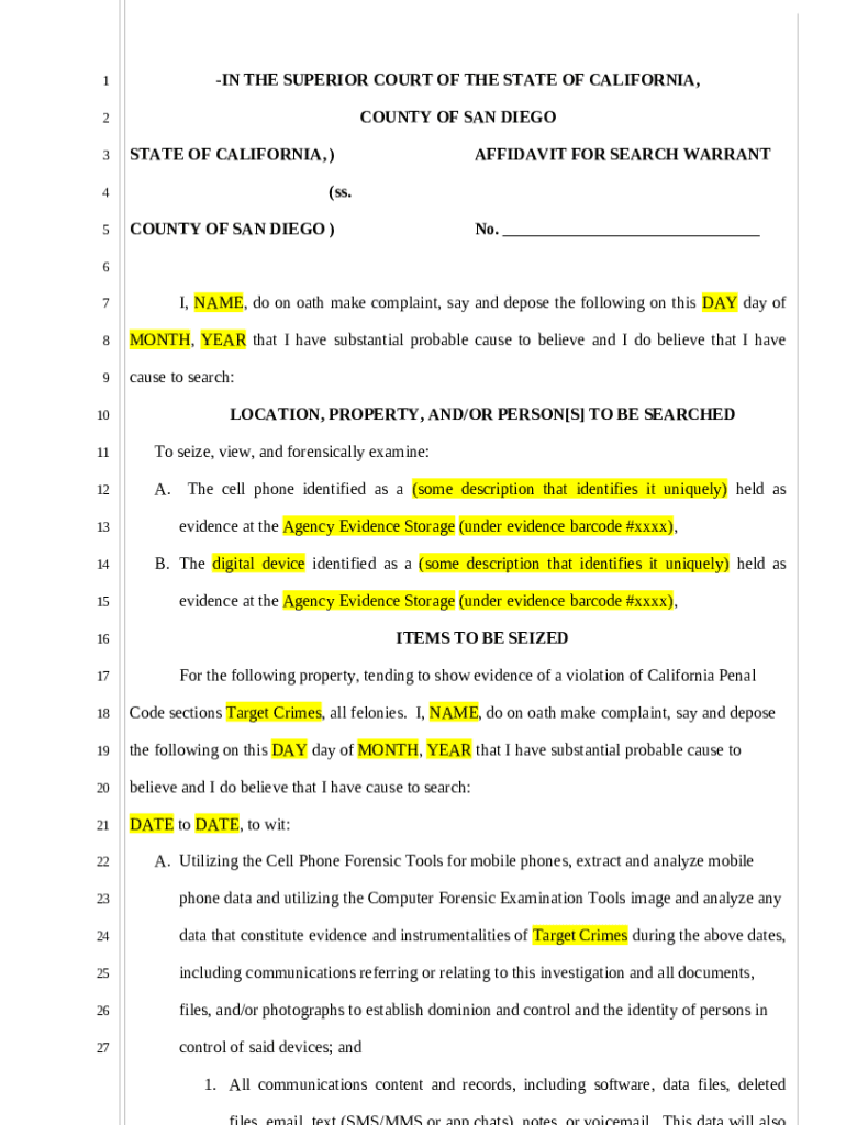 -IN THE SUPERIOR COURT OF THE STATE OF CALIFORNIA, Doc Template | pdfFiller
