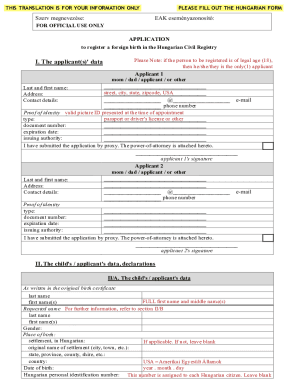 Fillable Online Hungary: Identity cards and address cards for nationals ...