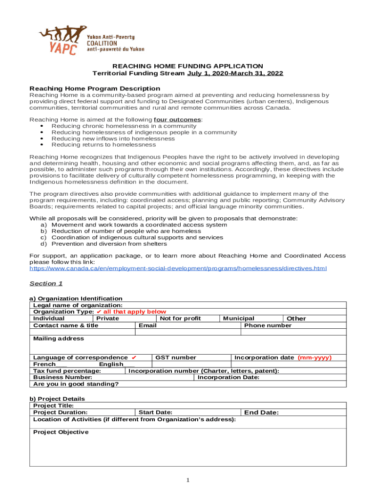 Reaching Home program - Region of Peel Doc Template | pdfFiller
