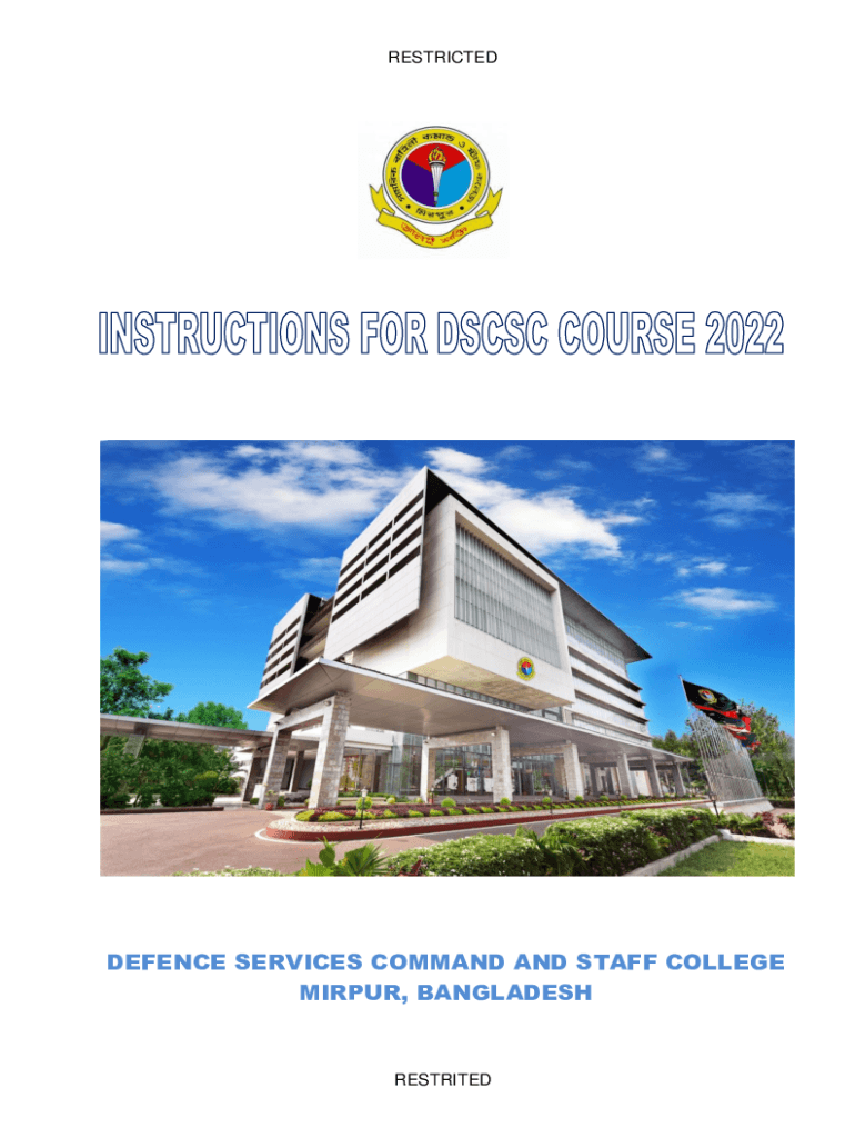 Fillable Online dscsc mil defence services command and staff college ...