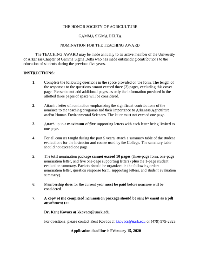 The Honor Society of Agriculture Gamma Sigma Delta GSD ... Doc Template ...