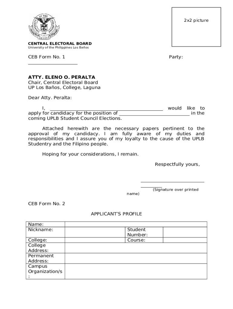 Certificate of Candidacy 2019-2.doc Doc Template | pdfFiller