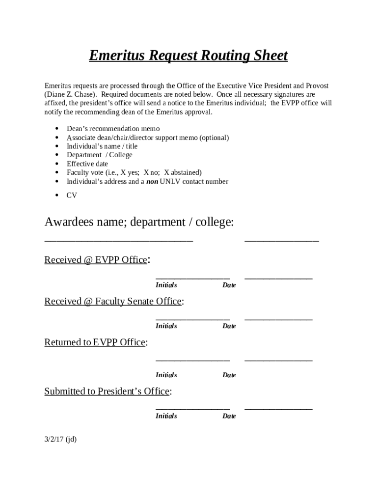 SVP for Academic Affairs and Provost Diane Z. Chase Doc Template | pdfFiller