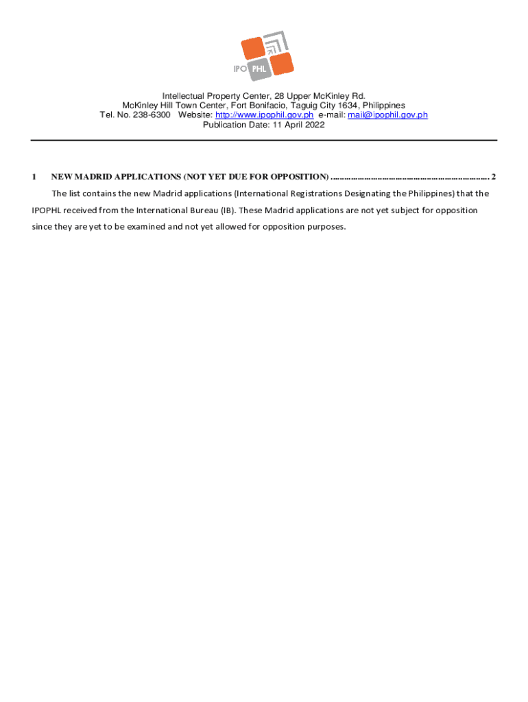 Fillable Online onlineservices ipophil gov V18N65 UM 1st - yes ...