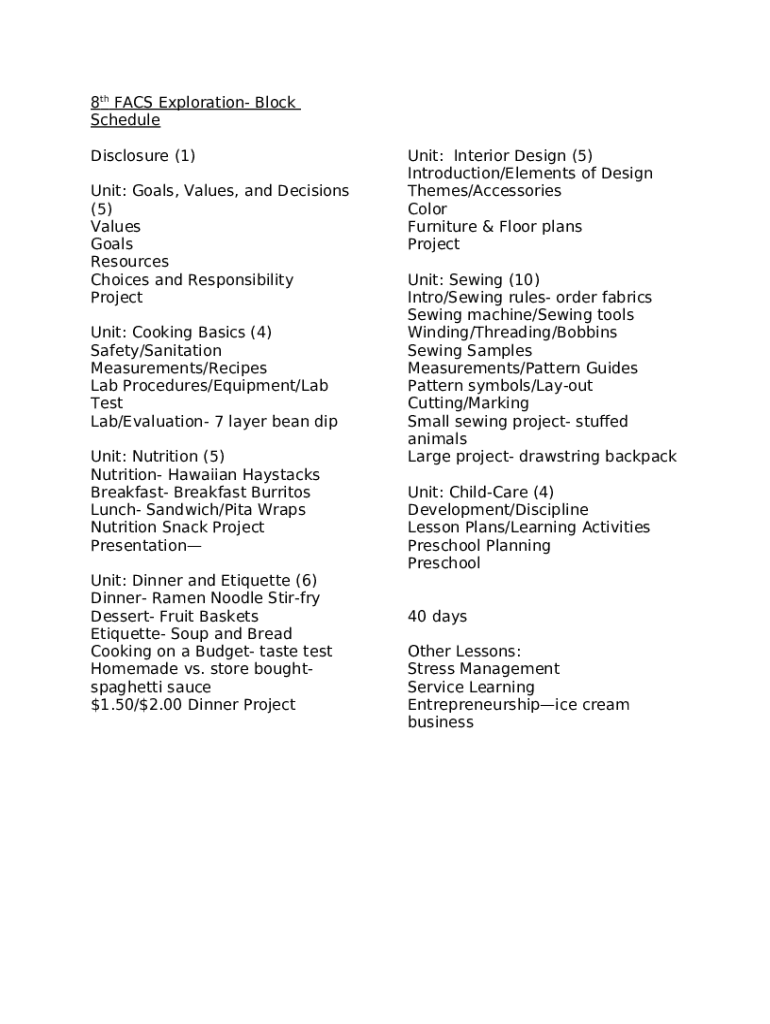 Life Skills Outline Doc Template | pdfFiller