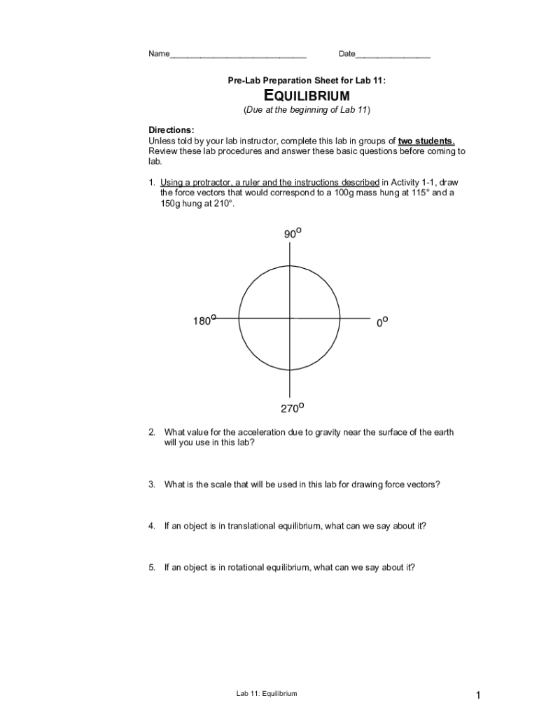 Fillable Online Name Date PRE-LAB PREPARATION SHEET FOR LAB 11 Fax ... Fillable Online Name Date PRE-LAB PREPARATION SHEET FOR LAB 11 Fax ...