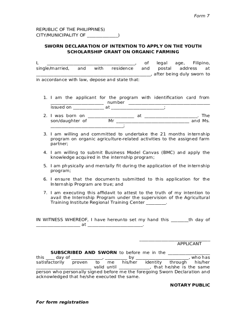 7Sworn Declaration Grantee.docx Doc Template | pdfFiller