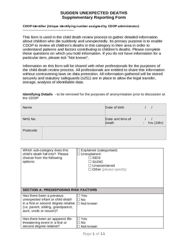 Child Death Reviews - West Sussex SCP Doc Template | pdfFiller