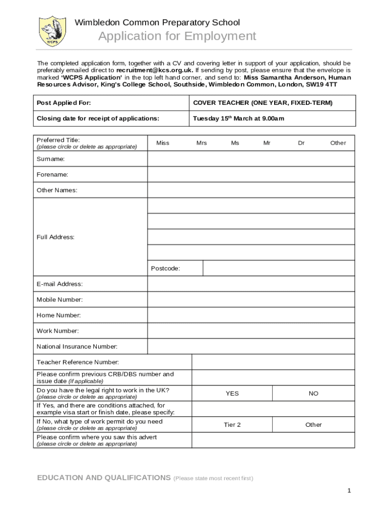 application--wcps-headteacher. ... Doc Template | pdfFiller