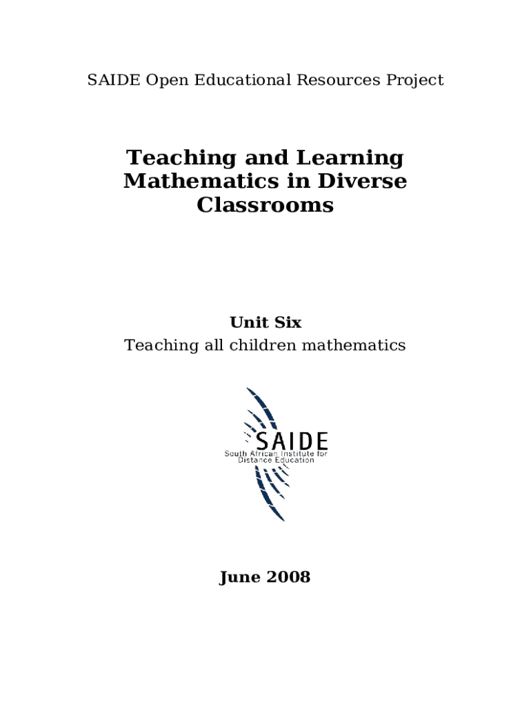 teaching-and-learning-mathematics-diverse-classrooms- ... - saide org ...