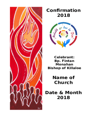 Confirmation Mass Booklet Doc Template | pdfFiller