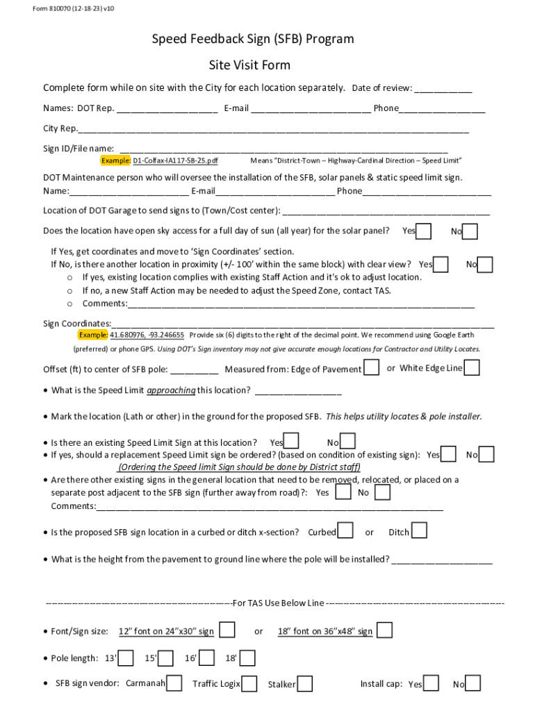 Fillable Online Site Visit/Review Schedule Form for the Summer Food ...