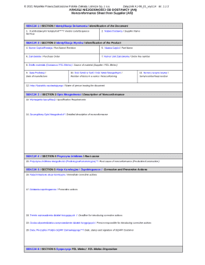 UTCQR 6 (Notification of Potential Quality Escape) Doc Template | pdfFiller