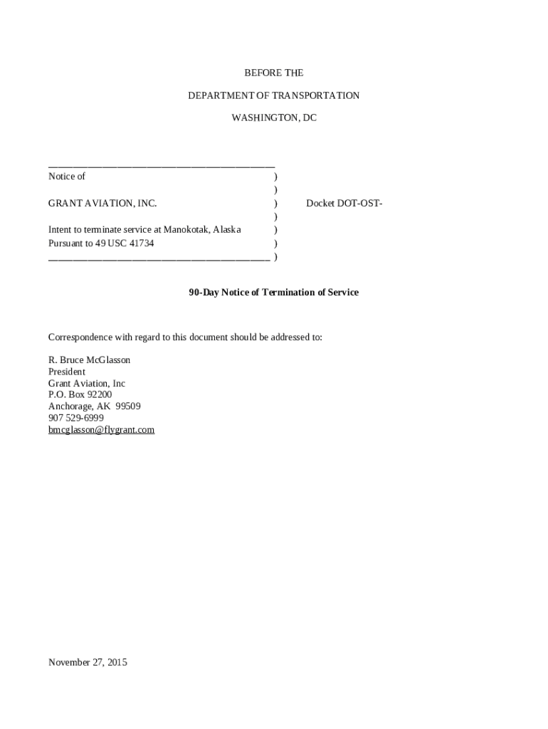 Notice of) Doc Template | pdfFiller