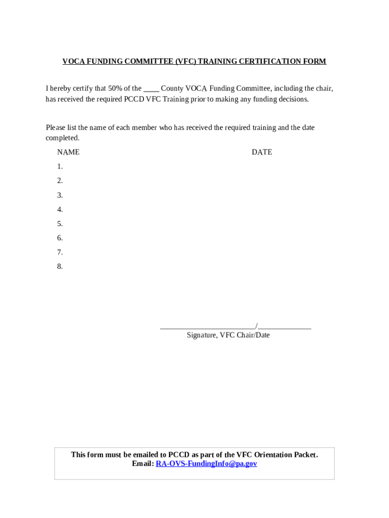 Overview of the Victims of Crime Act (VOCA) - PCCD - PA.Gov Doc ...