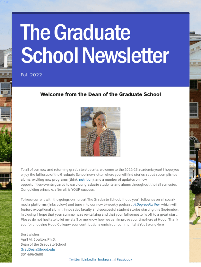 Fillable Online All new and returning graduate students invited to Aug ...